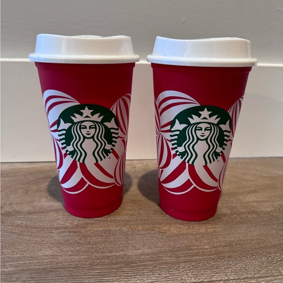 Starbucks | Holiday | New Starbucks Holiday Red Cups Set Of 2 Oz ...